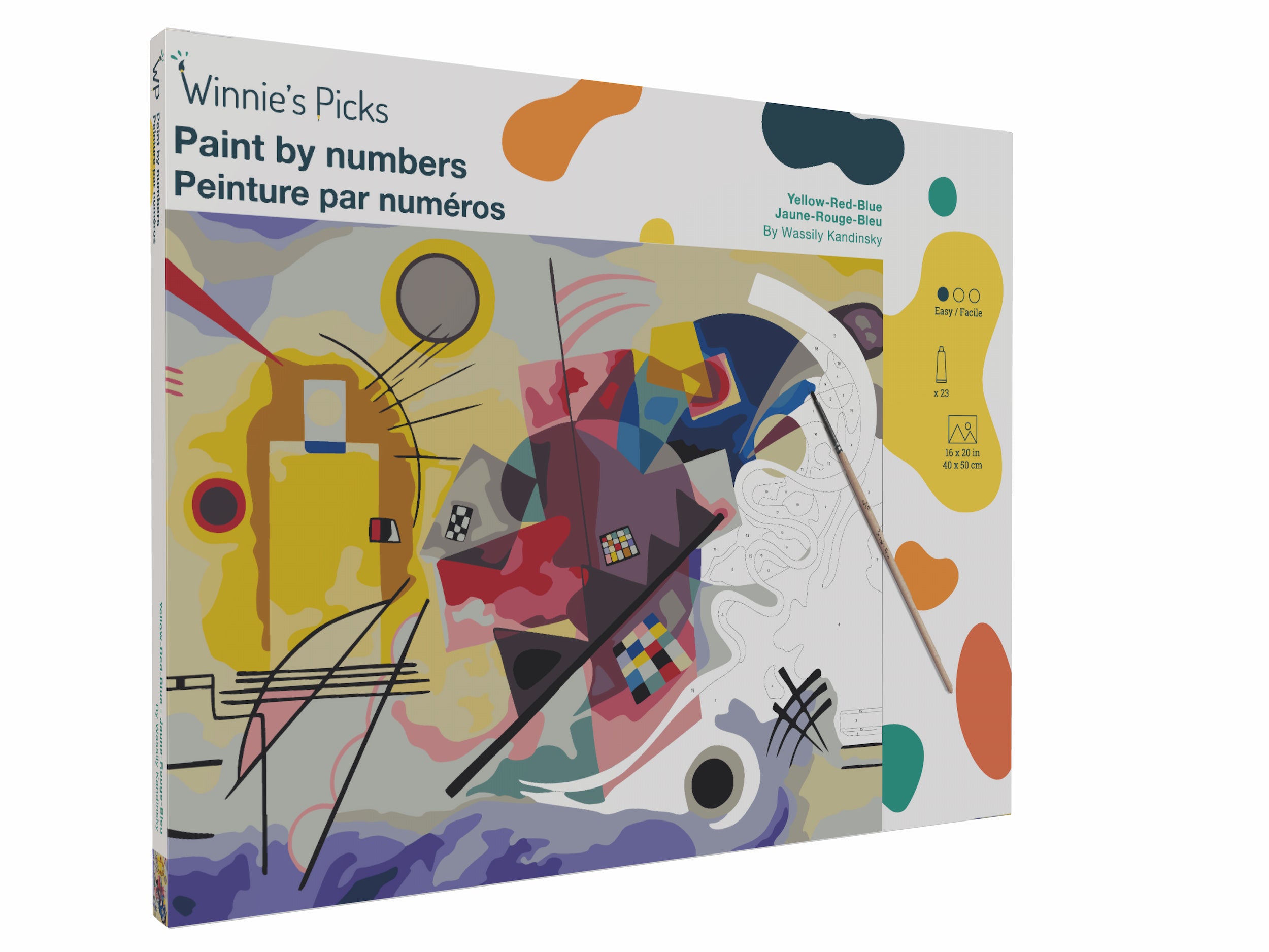 Yellow-Red-Blue, by Wassily Kandinsky | Framed Paint by Numbers ...