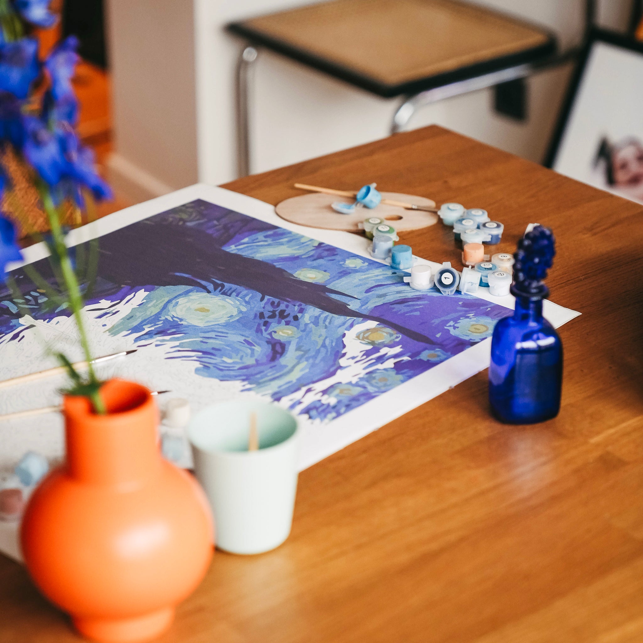 Starry Night Paint by Numbers | van Gogh | Free 3-day shipping – Winnie ...