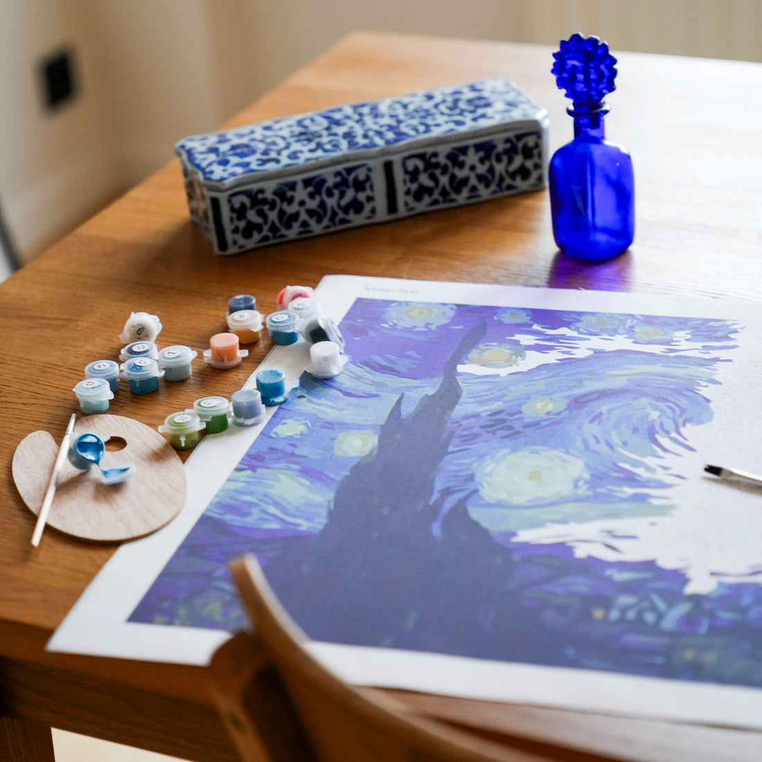 Starry Night Paint by Numbers | van Gogh | Free 3-day shipping – Winnie ...